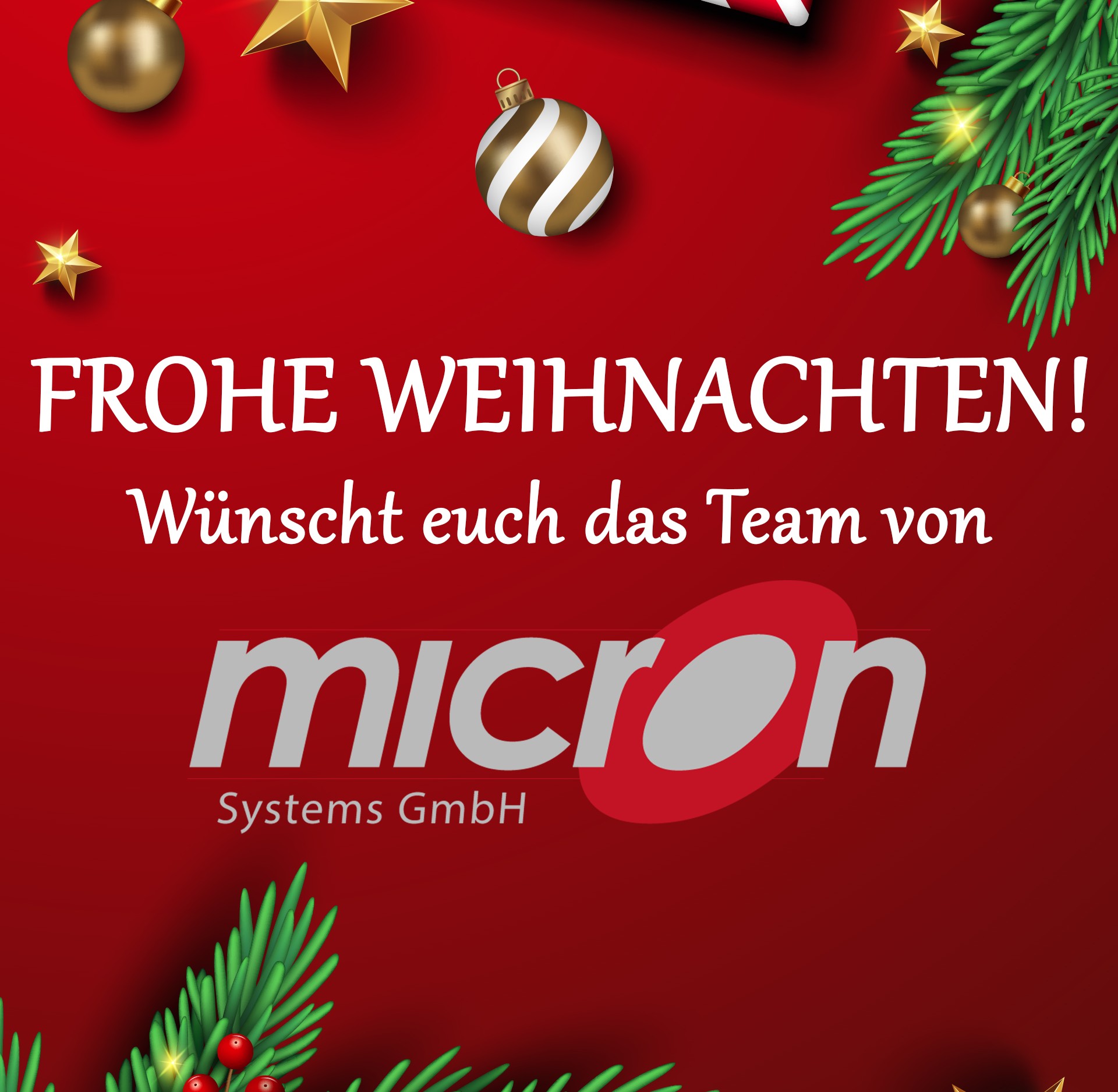 Frohes Fest 2025 | micron Systems Kfz-Handelsgesellschaft mbH